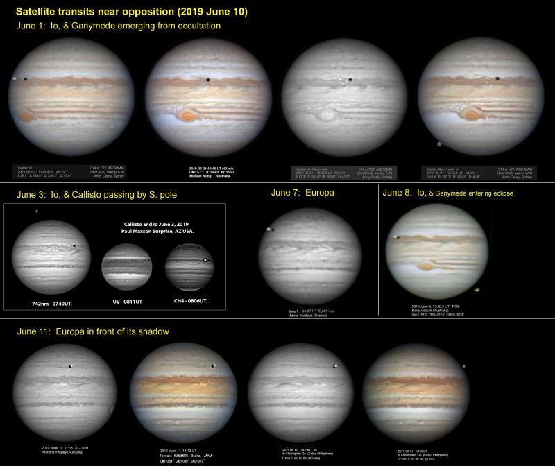 Jupiter in 2019, Report no.8: Picturesque satellite phenomena | British ...