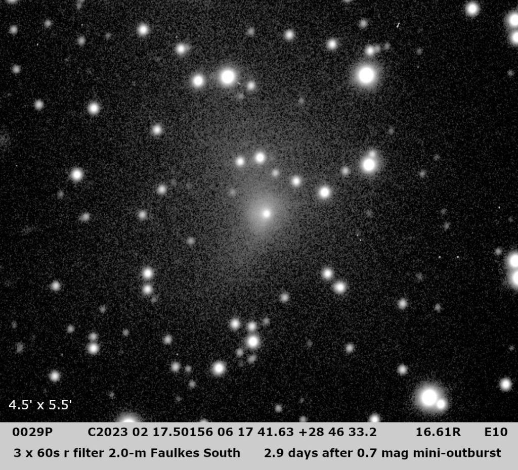 MISSION 29P – Centaur comet observing campaign news – British ...