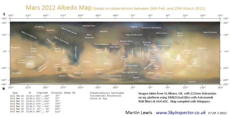 Maps of Mars – British Astronomical Association