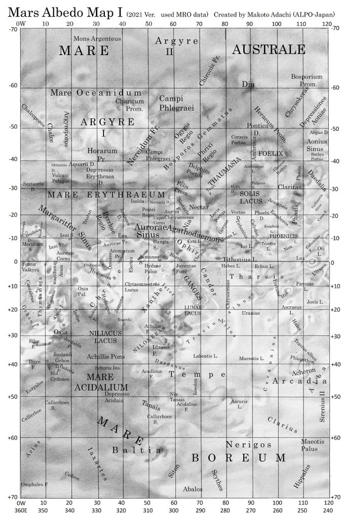 Maps of Mars – British Astronomical Association