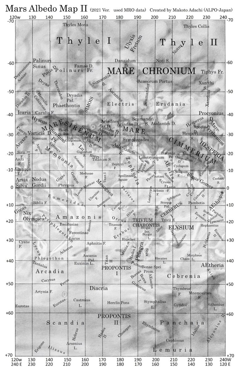 Maps of Mars – British Astronomical Association
