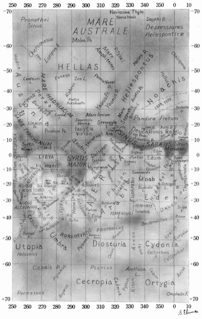 Maps of Mars – British Astronomical Association