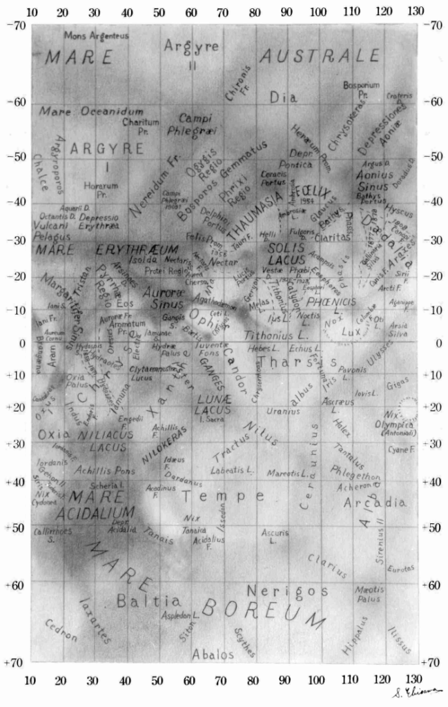 Maps of Mars – British Astronomical Association
