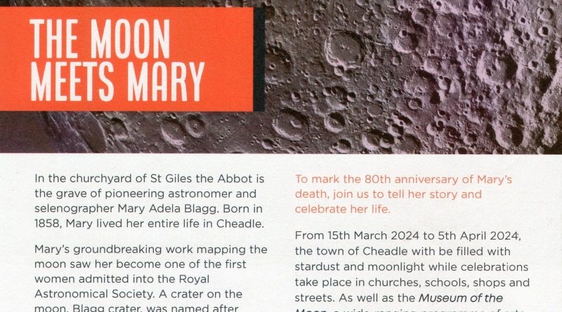 The Moon comes to Cheadle and Mary Adela Blagg – British Astronomical ...