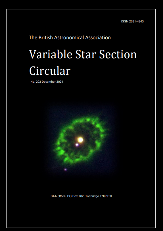 Variable Star Section Circular for December 2024 – British Astronomical ...