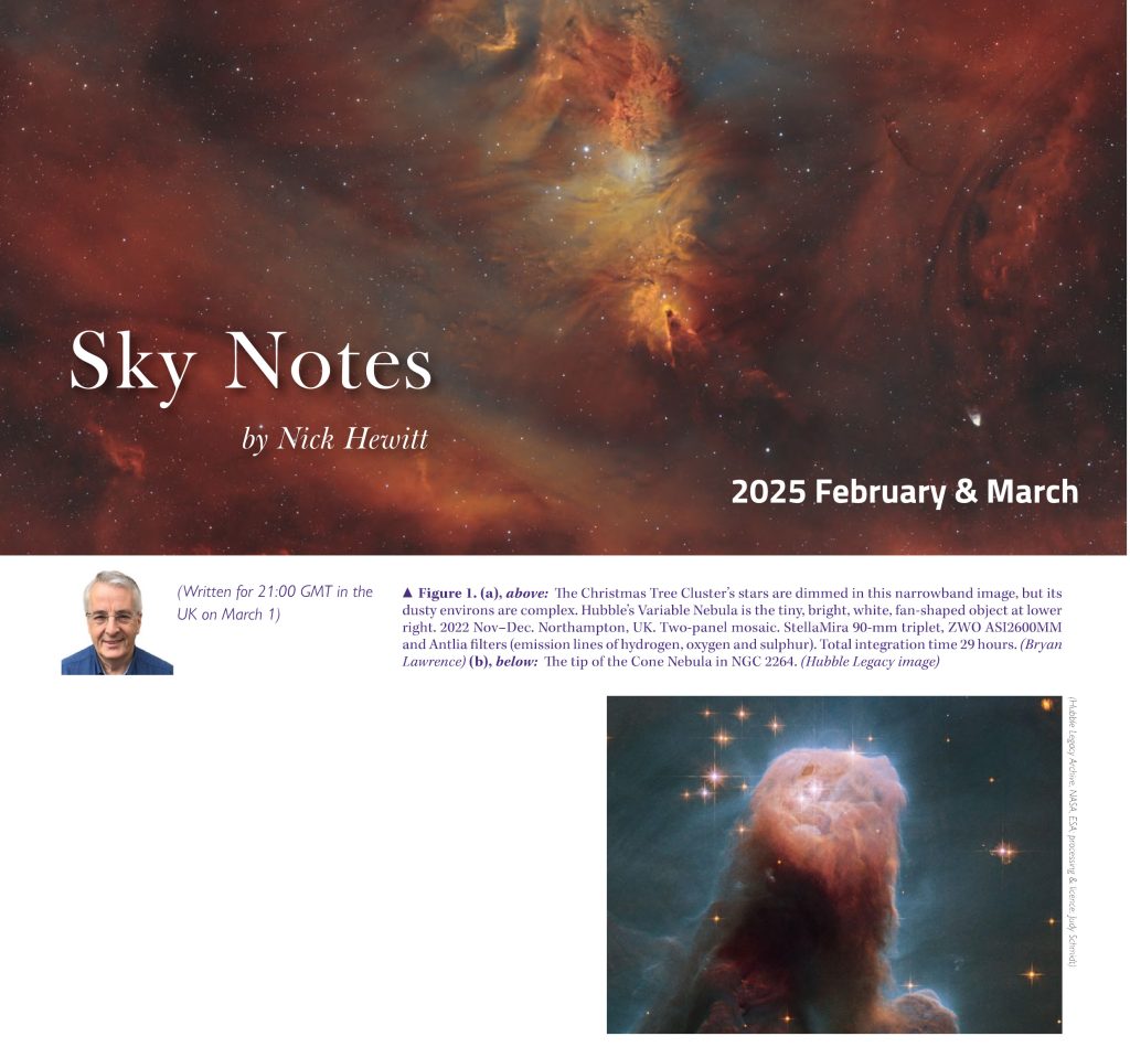 Sky notes for 2025 February & March – British Astronomical Association