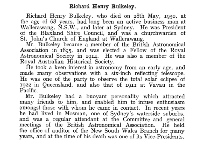 Obituaries of BAA Members – B – British Astronomical Association